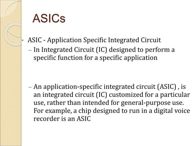 ASIC VS FPGA.ppt | Programming Languages | Computing
