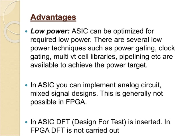 ASIC VS FPGA.ppt | Programming Languages | Computing