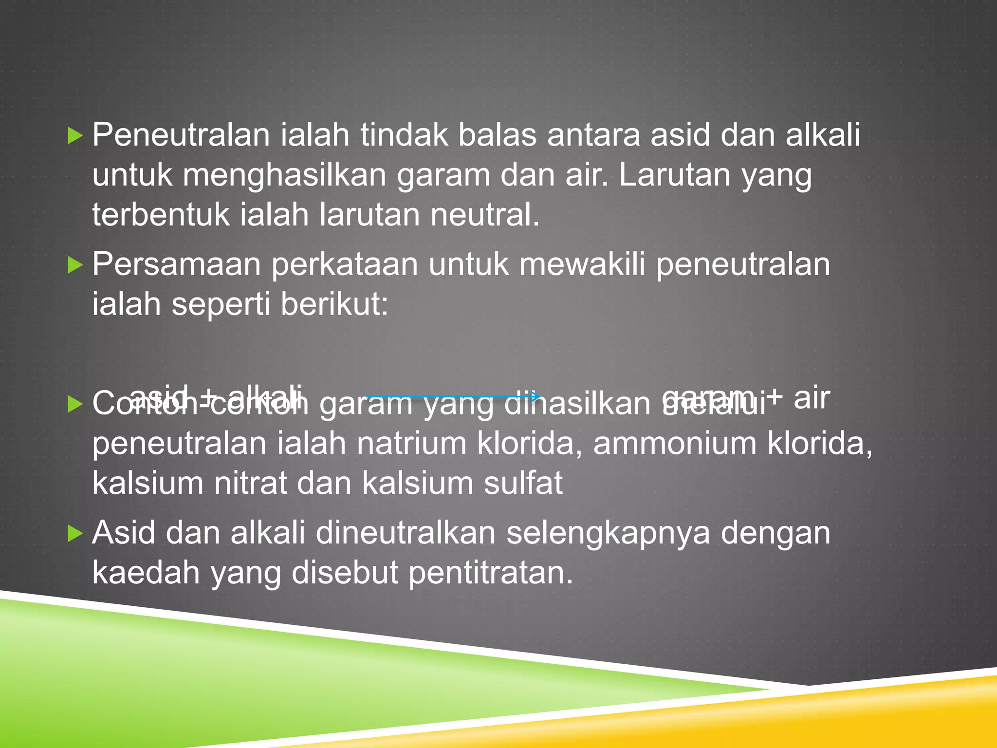 Asid & alkali | PPTX