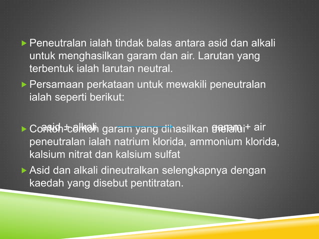 Asid & alkali | PPTX