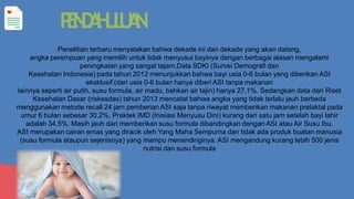 fungsi ASI dan MP ASI bagi bayi dan anak | PPT