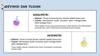 Titrasi Asidimetri dan Alkalimetri SMKM4 | PDF