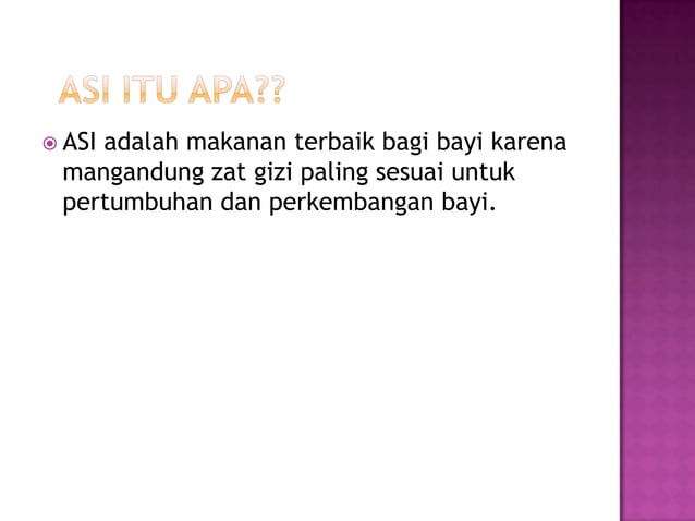 Asi eksklusif | PPTX