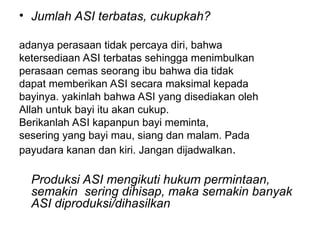 PENTINGNYA PEMBERIAN ASI EKSLUSIF PADA BAYI.ppt