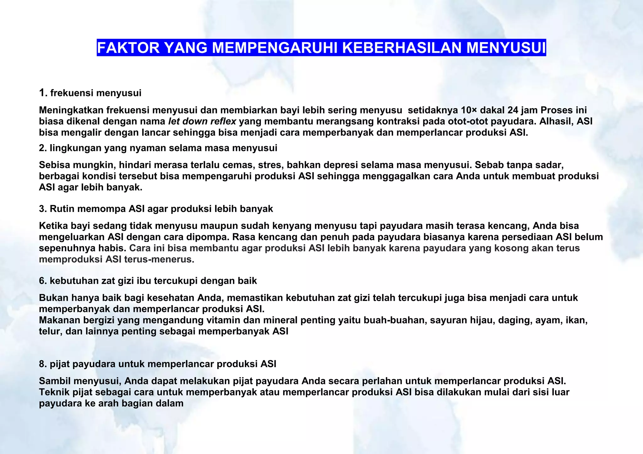 ASI EKSKLUSIF DAN TEKNIK MENYUSUI YANG BENAR fix tenan .pdf