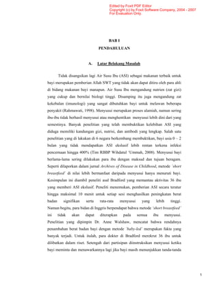 Asi eksklusif pertumbuhan | PDF