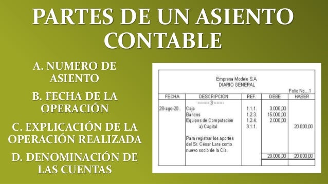 Asientos contables