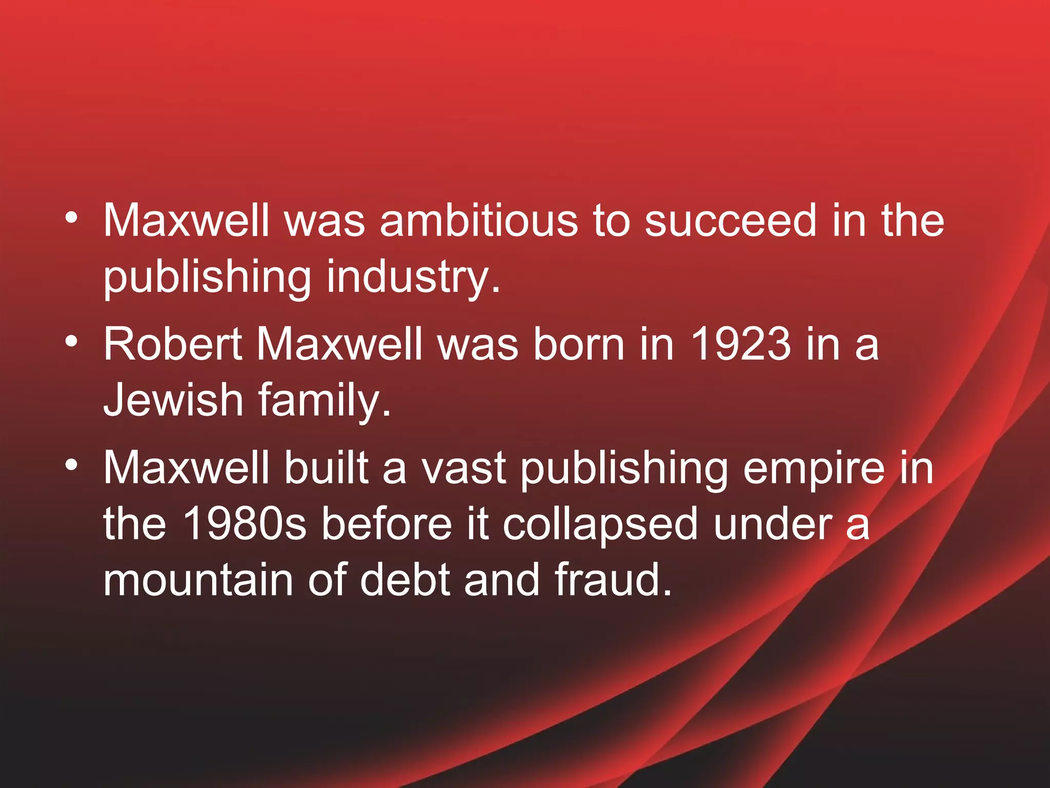 Maxwell Collapse | PPT