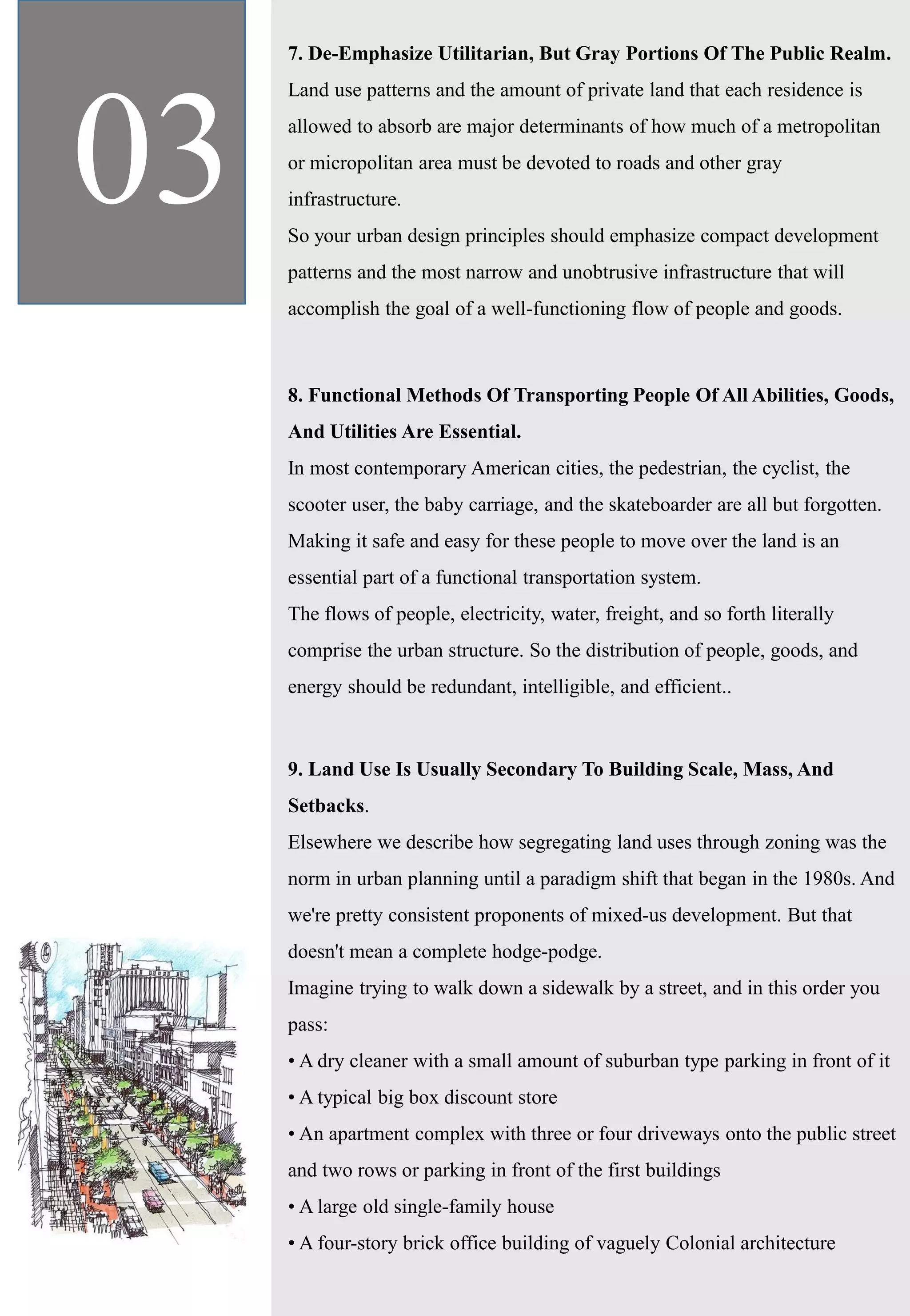Urban Design basic rules | PDF