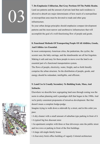 Urban Design basic rules | PDF