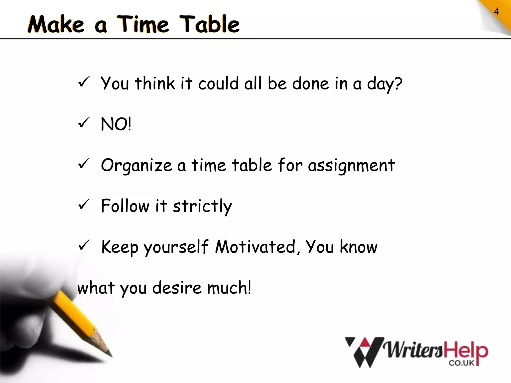 10 secrets for getting good marks in assignment writing task | PPTX