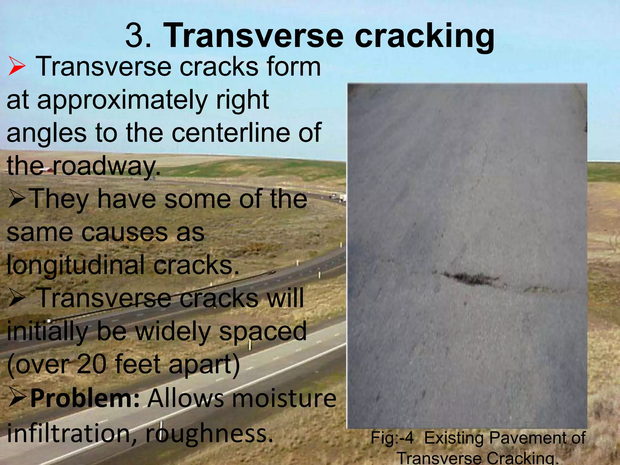 Study of failures on flexible pavements & problems on road users | PPTX