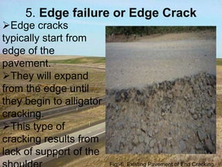 Study of failures on flexible pavements & problems on road users | PPTX ...