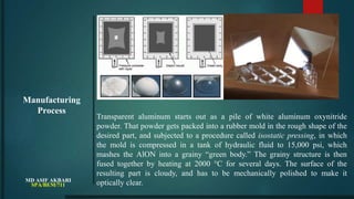 Asif akbari bem711 transparent aluminium | PPTX | Chemistry | Science