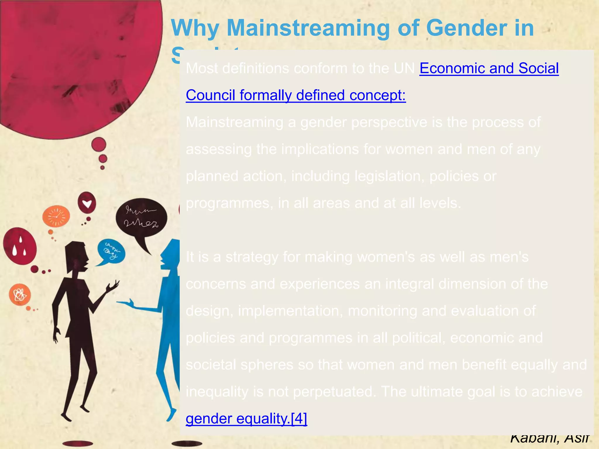 Asif kabani gender mainstreaming strategy towards documenting good ...