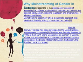 Asif kabani gender mainstreaming strategy towards documenting good ...