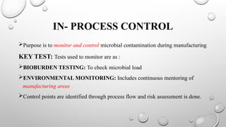 Quality control of drugs in pharmaceutical microbiology | PPTX