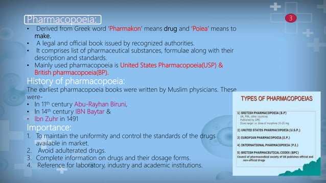 Hisrory of pharmacy, pharmacopoeia,codex,code of conduct | PPTX ...