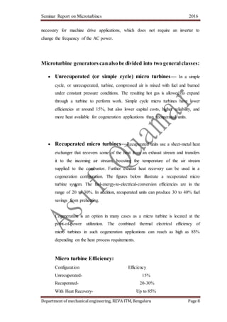 project report MICROTURBINE BY -Asif quamar | PDF