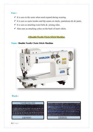 Different Types Of Industrial Sewing Machine & Their Uses. | PDF
