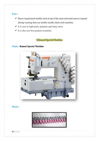 Different Types Of Industrial Sewing Machine & Their Uses. | PDF