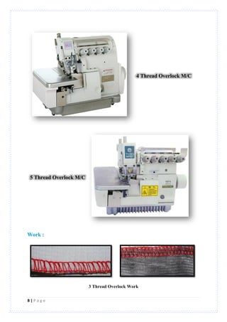 Different Types Of Industrial Sewing Machine & Their Uses. | PDF
