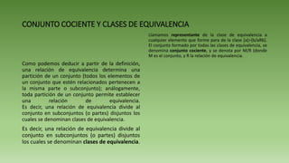 relacion de equivalencia | PPTX