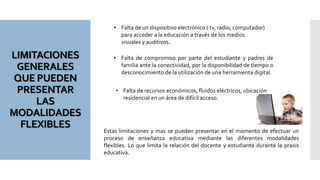 MODALIDADES FLEXIBLES EN EL SISTEMA EDUCATIVO PANAMEÑO | PPTX