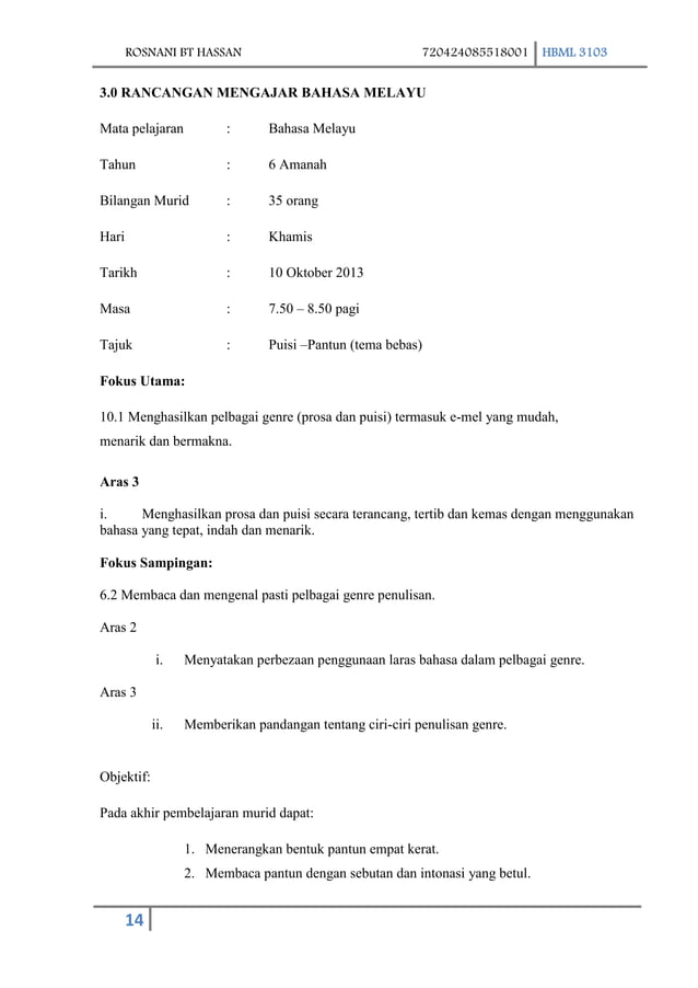 Asigment pantun sem9 | PDF