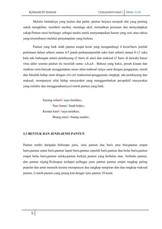 Asigment pantun sem9 | PDF