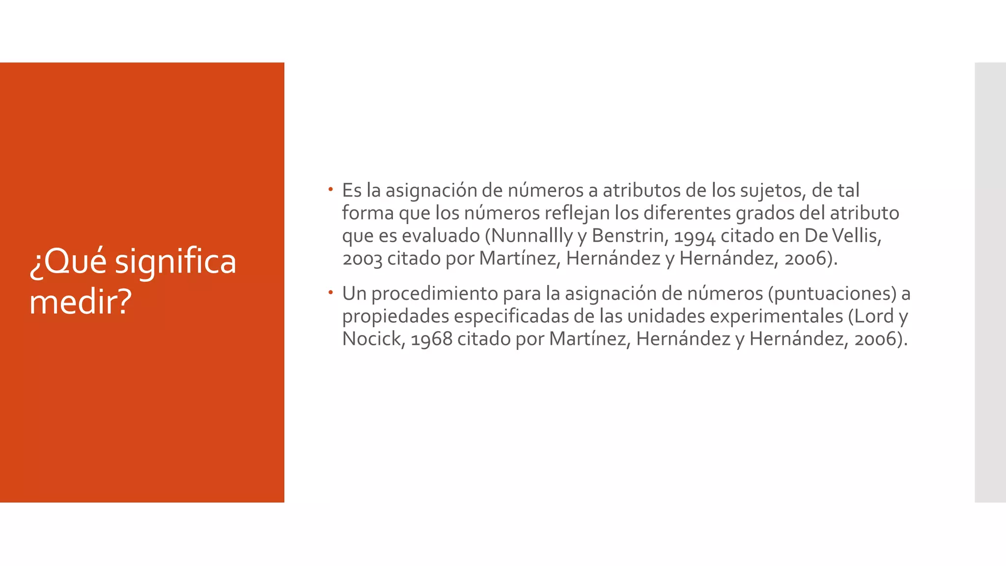 Medición, niveles de medición y tipos de escalas | PPTX