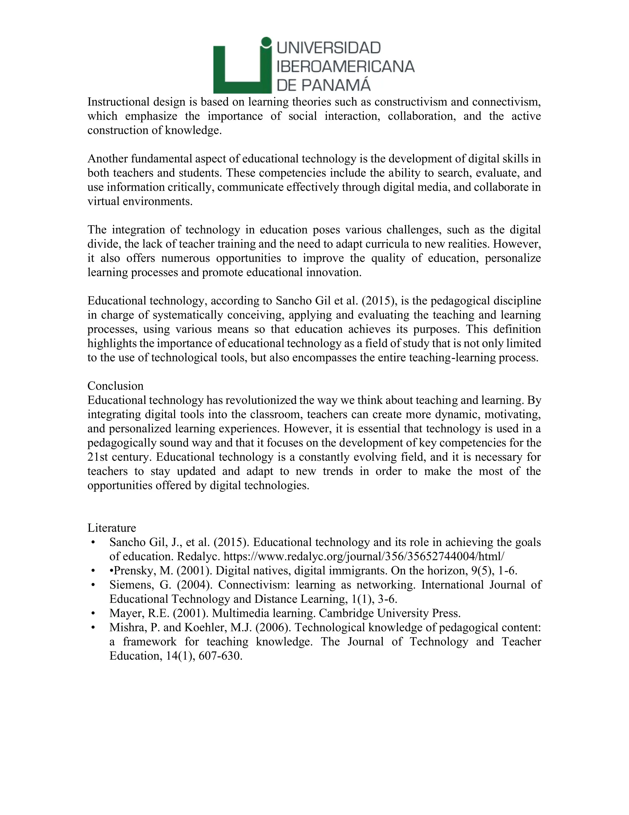 Topic: Educational Technology as a Field of Pedagogical Study | PDF