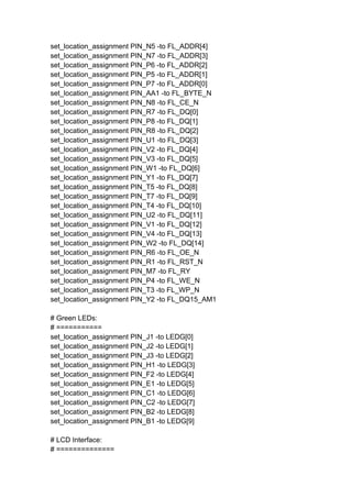 Asignacion de pines | DOC