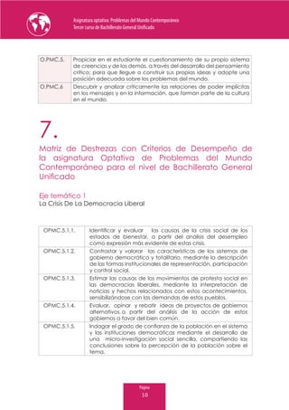 Asignatura optativa-problemas-del-mundo-contemporaneo-3 bgu | PDF