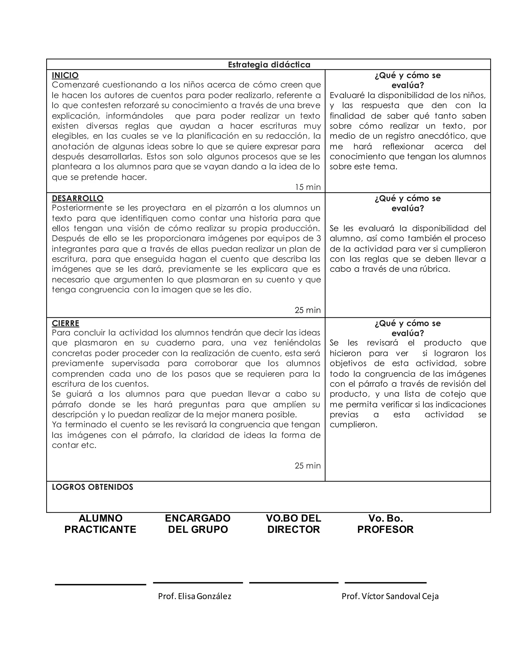 Asignaturaespañol plan y escritura de un cuento | PDF