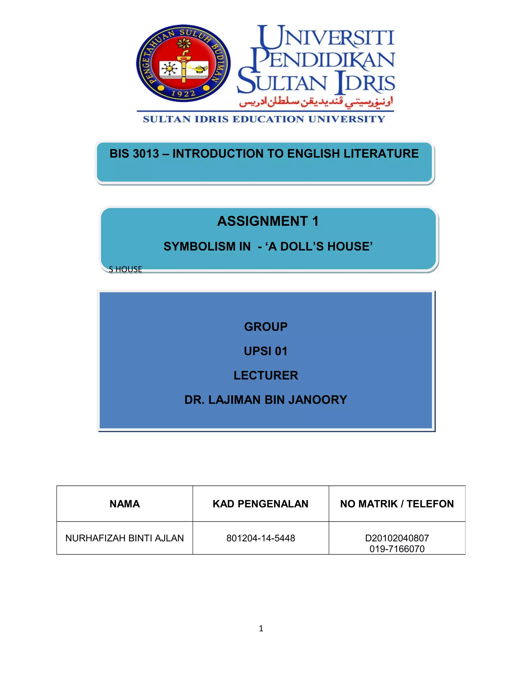 Asignment 1 literature edited | PDF