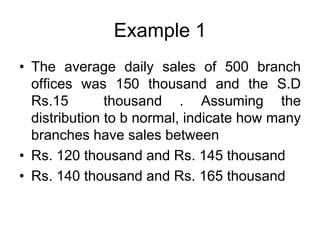 normal distribution problems | PPTX