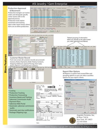 ASI Jewelry Manufacturing Accounting Software | PDF