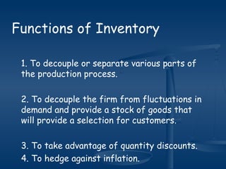 Inventory & Inventory Management ( By BU AIS 2nd Batch) | PPT