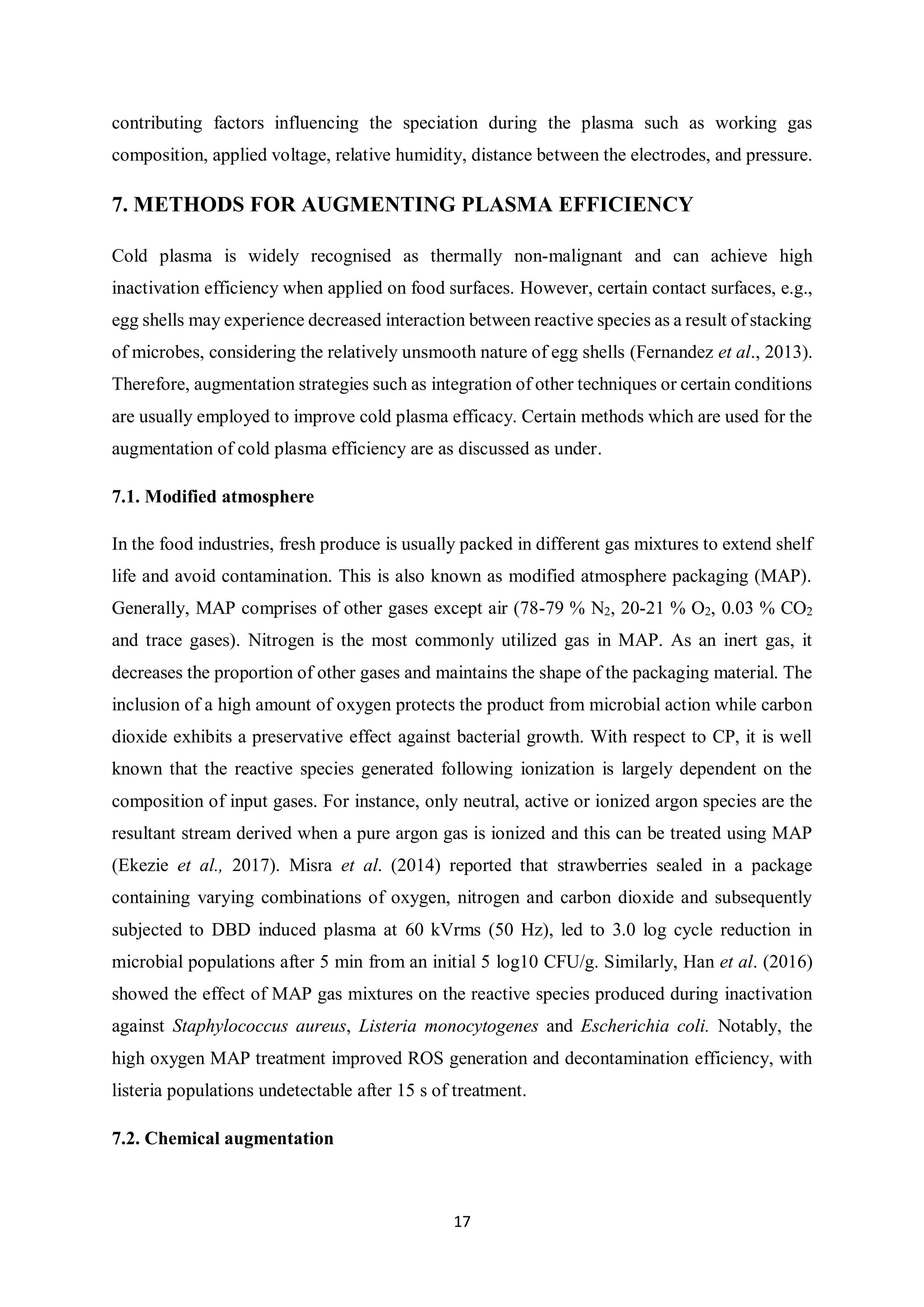 Cold Plasma- non thermal technology for food processing. | PDF