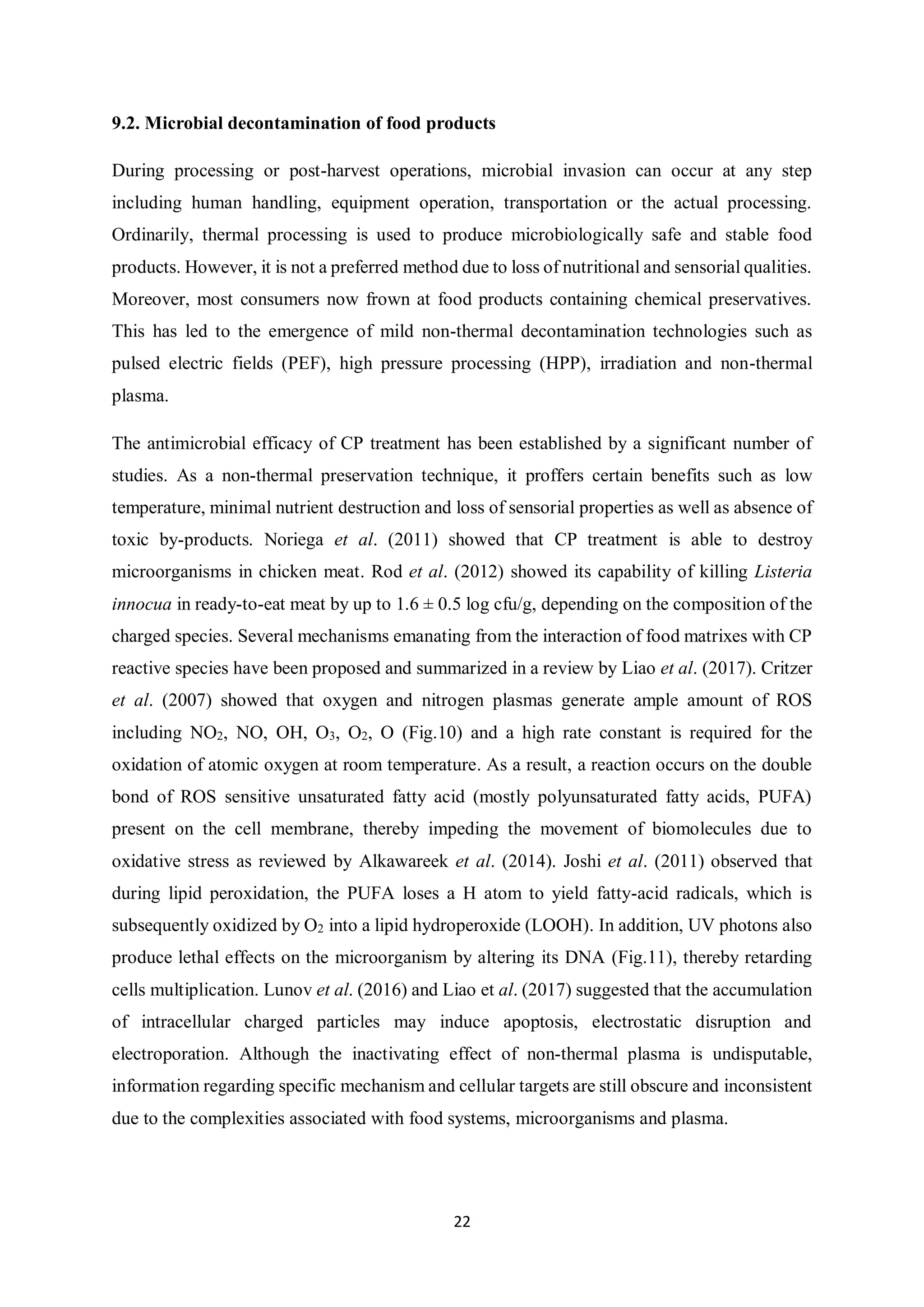 Cold Plasma- non thermal technology for food processing. | PDF