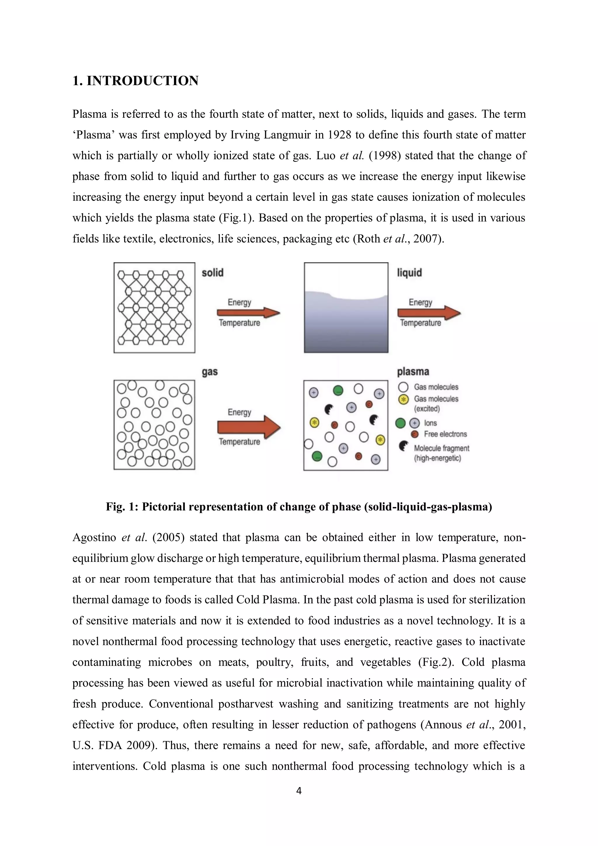 Cold Plasma- non thermal technology for food processing. | PDF