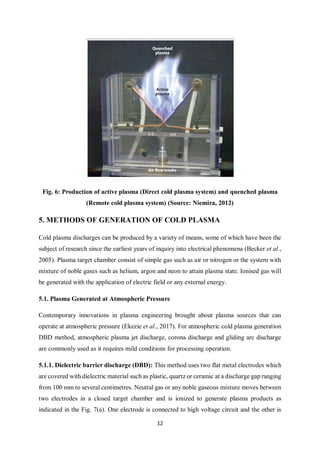 Cold Plasma- non thermal technology for food processing. | PDF