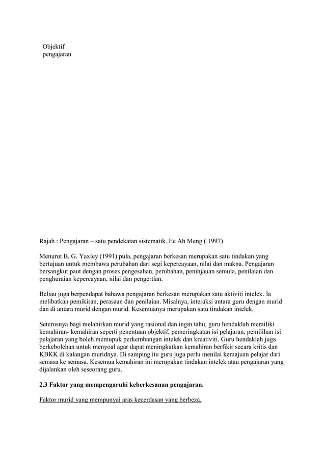 Asimen pengurusan bilik darjah dan tingkah laku | PDF