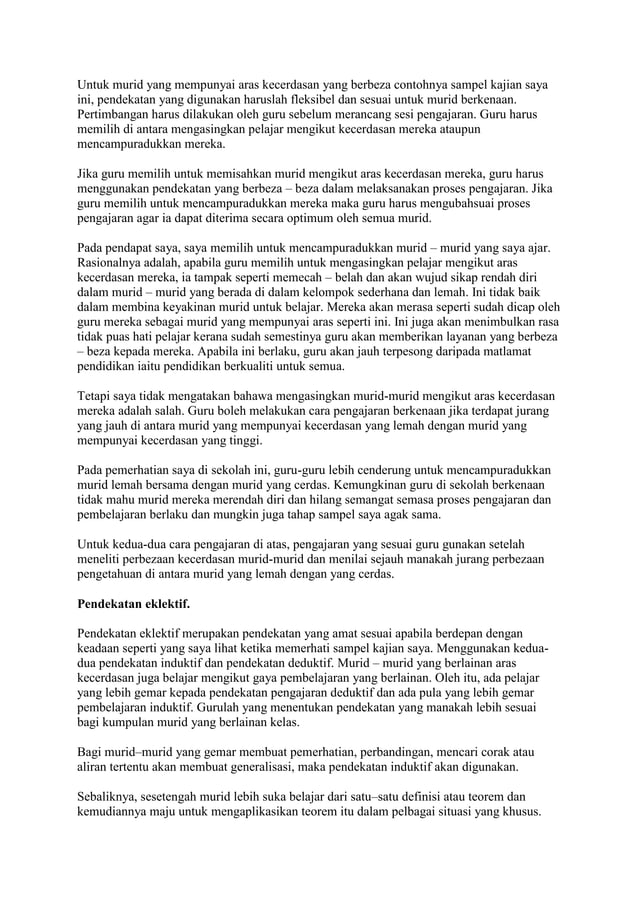 Asimen pengurusan bilik darjah dan tingkah laku | PDF