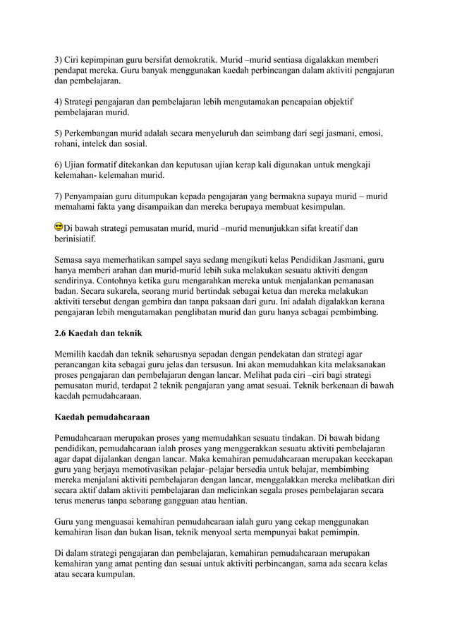 Asimen pengurusan bilik darjah dan tingkah laku | PDF