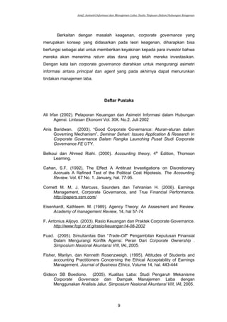 Asimetri informasi | DOC