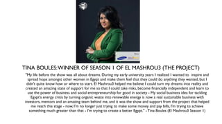 Using the Media as a tool for Social Change: Reality TV in Egypt - Asim ...