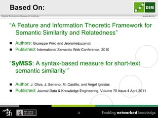 A similarity measure based on semantic and linguistic information | PPT