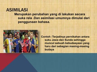 Asimilasi,akulturasi, dan paternalisme - SOSIOLOGI KELAS 10 | PPTX